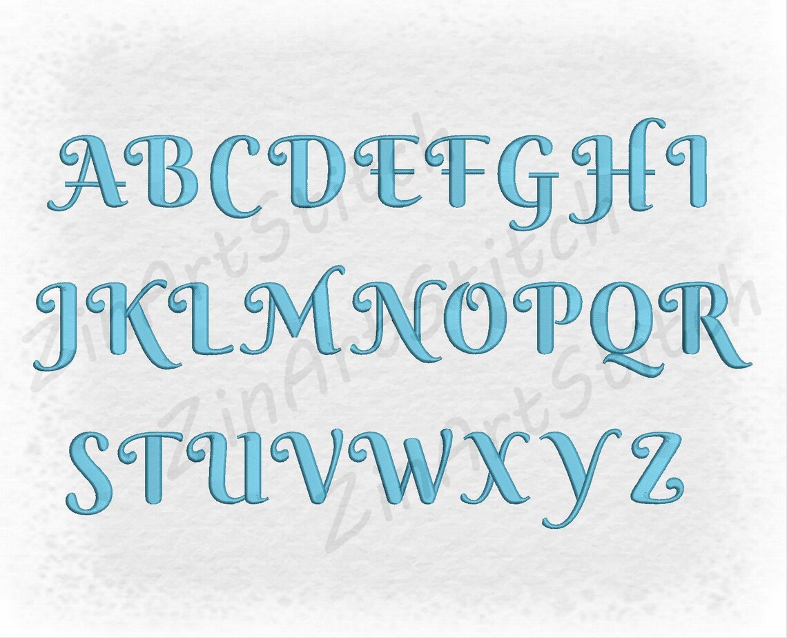 Berkshire Swash Embroidery Font - Machine Embroidery Design ...