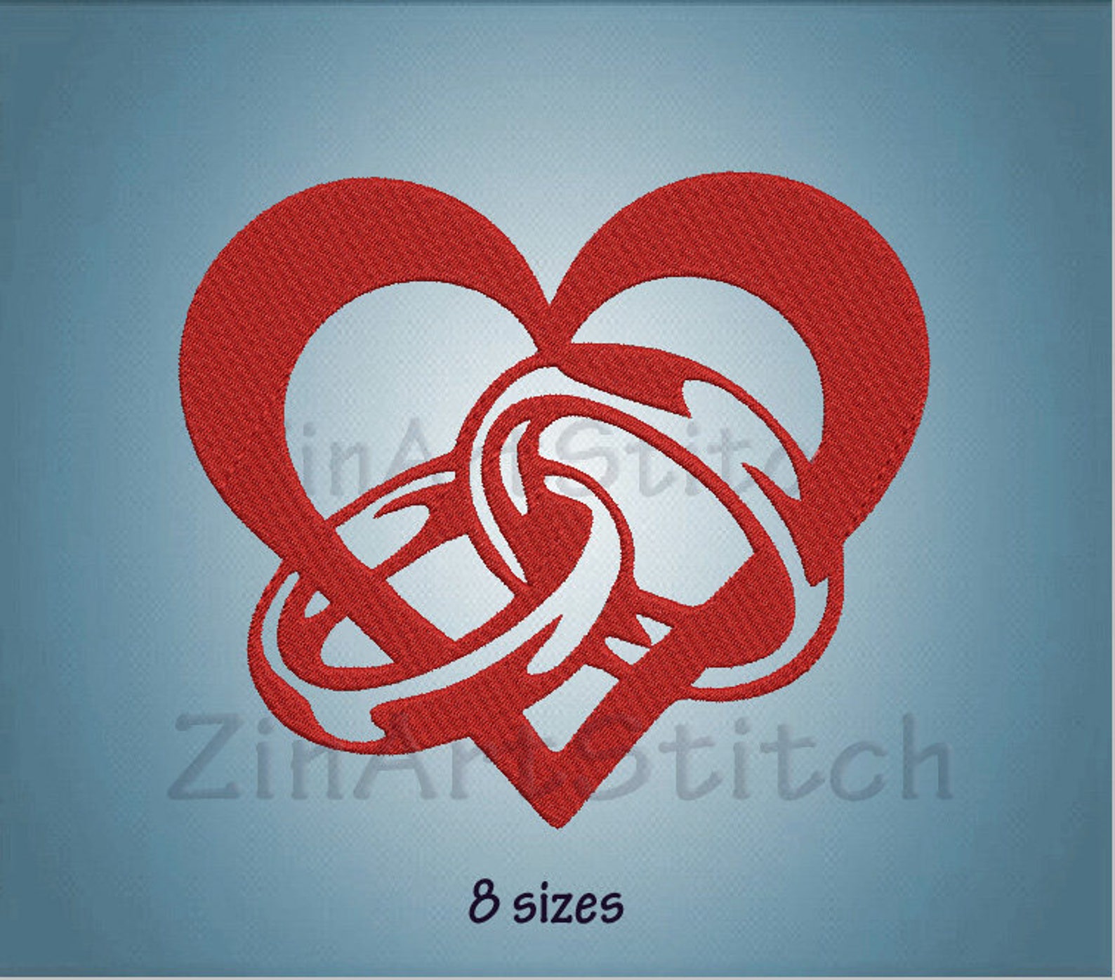 Heart & Wedding Rings Embroidery Design Instant Download - Etsy