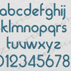 Art Block Embroidery Font Machine Embroidery Design Instant Download ...