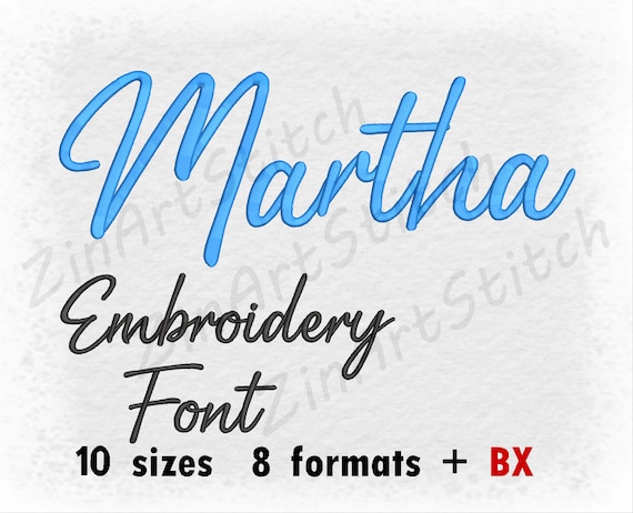 Martha Embroidery Font Machine Embroidery Design Punctuations | Etsy