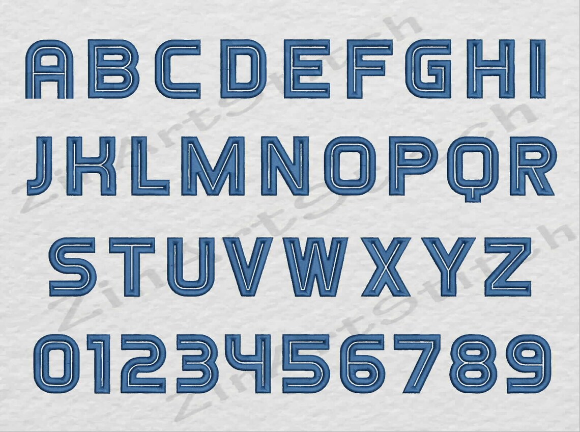 Games Embroidery Font, Machine Embroidery Design, Instant Download, 5 ...
