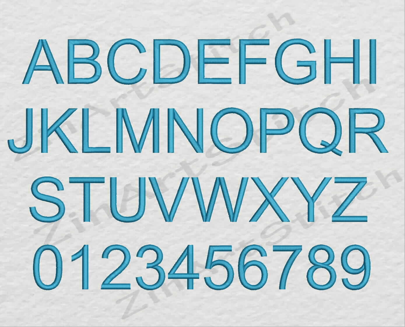 Arial Embroidery Font, Machine Embroidery Design, Punctuations and ...