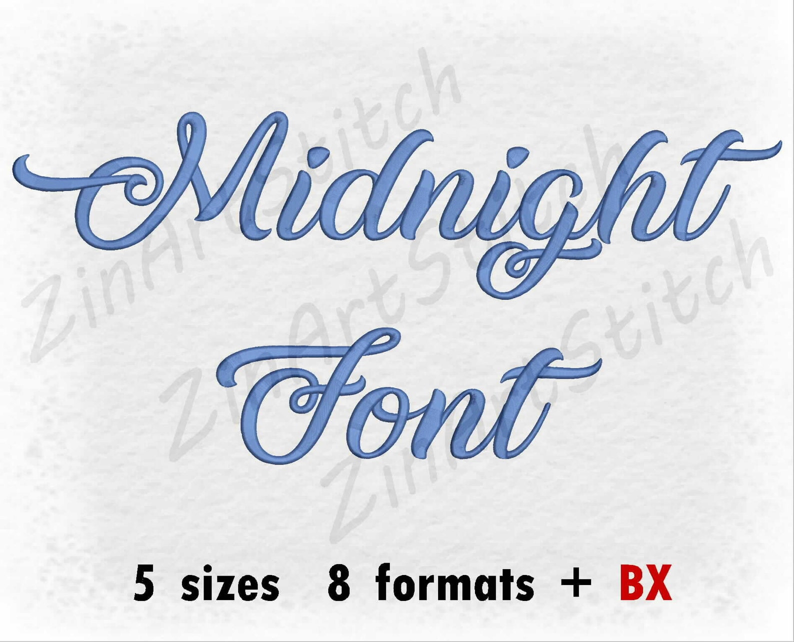Midnight Embroidery Font - Machine Embroidery Design - Numbers ...
