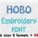 Hobo Embroidery Font Machine Embroidery Design Instant | Etsy