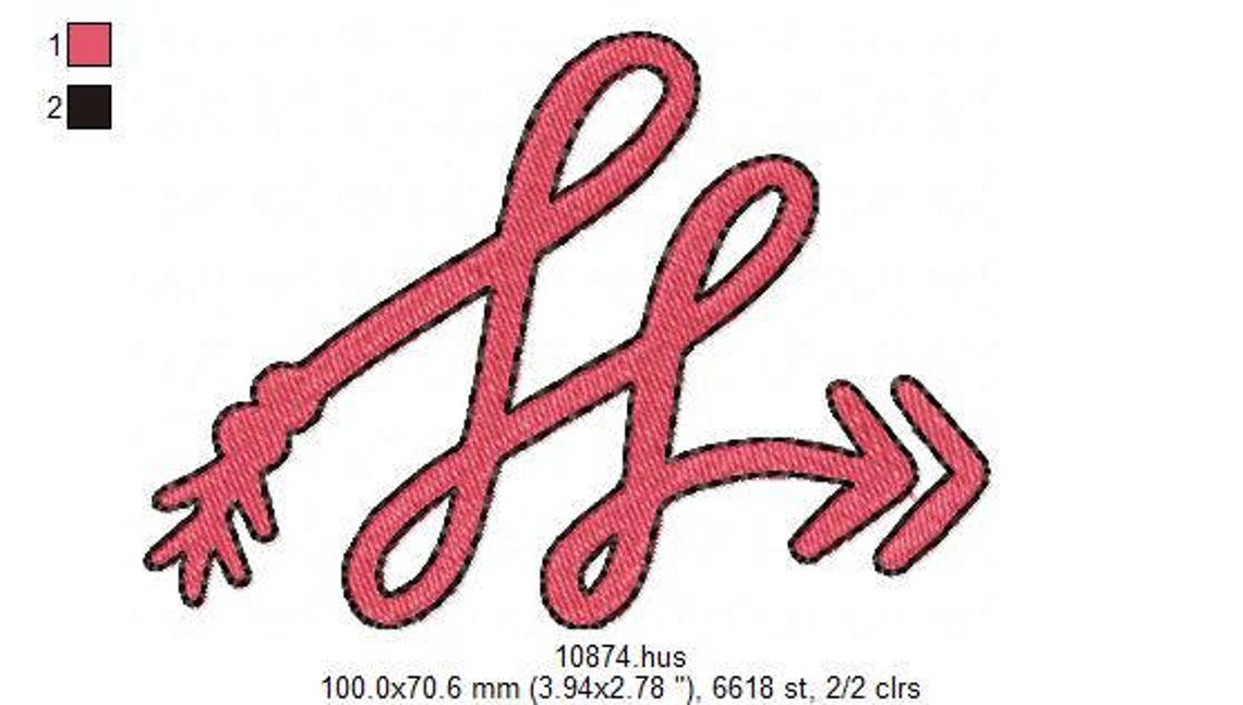 Arrow Embroidery Design, 4 Sizes 8 Formats (digital Download) - Etsy