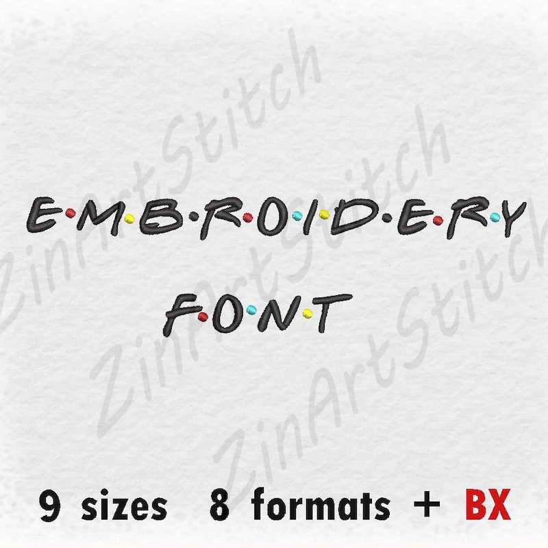 Friends Embroidery - Etsy