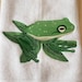 Green Tree Frog Hand Towel Set Custom Embroidered - Etsy