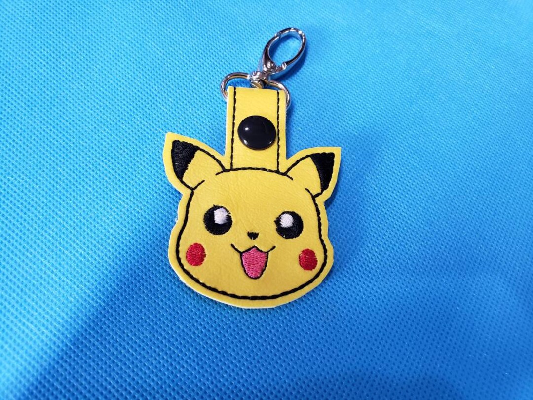 Pikachu Pokemon Inspired Keychain Snap Tab Backpack Purse Clip - Etsy