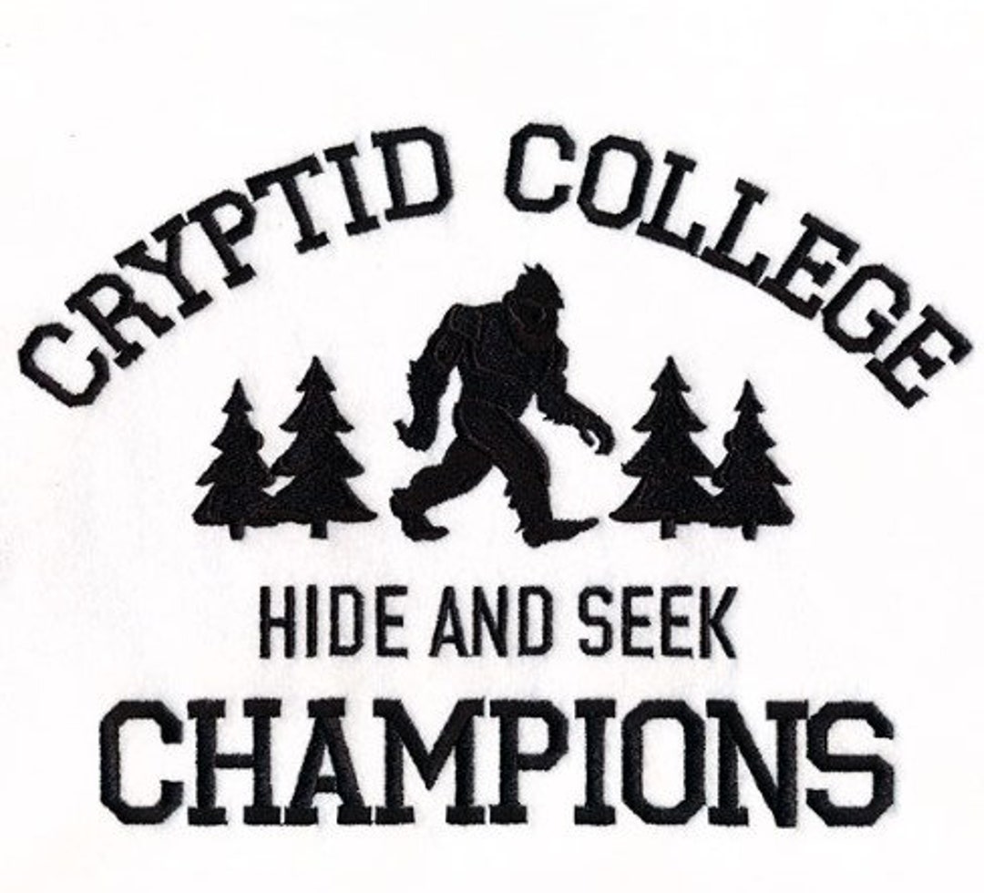Cryptid College Bigfoot Bath Hand Towel Custom Embroidered Personalized ...