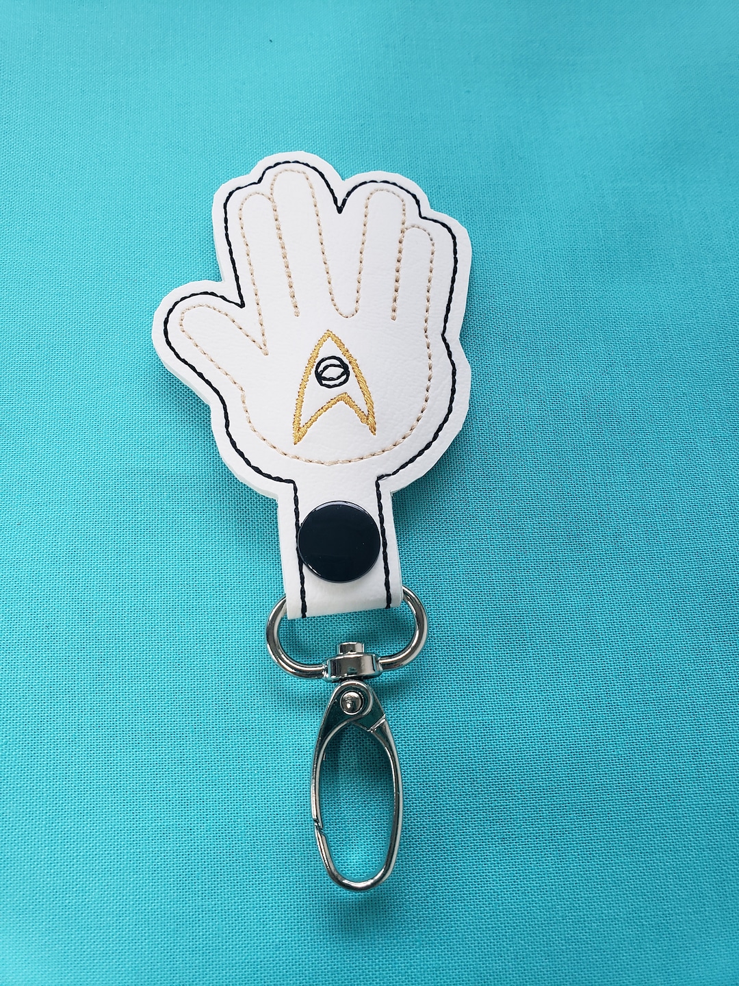 Star Trek Spock Inspired Live Long and Prosper Vinyl Keychain Snap Tab ...