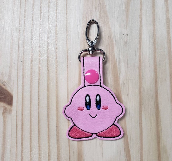 Nintendo Kirby inspired keychain snap tab | Etsy
