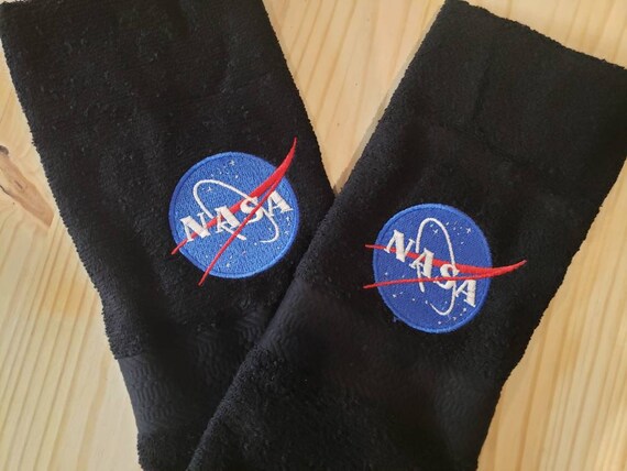 NASA Space Hand Towel Set Embroidered Personalized - Etsy