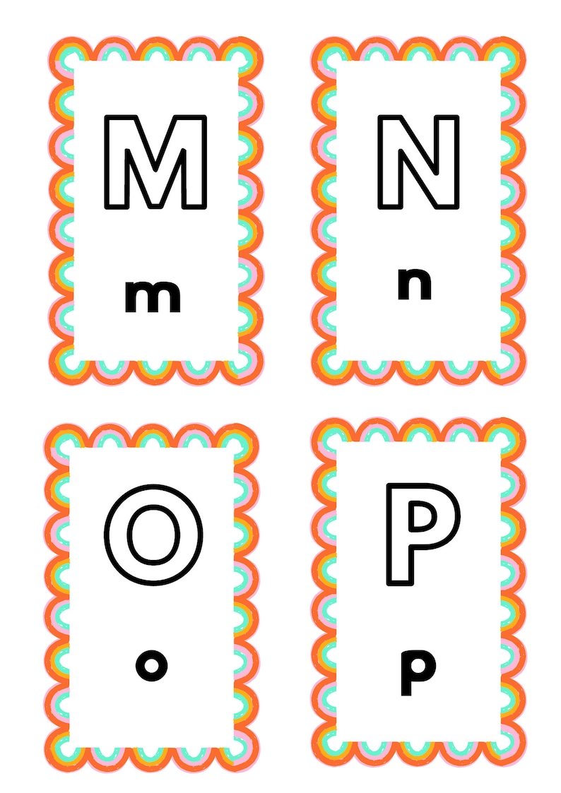 Matching Game / Pairs / Alphabet Learning Flash Card Matching Game With ...