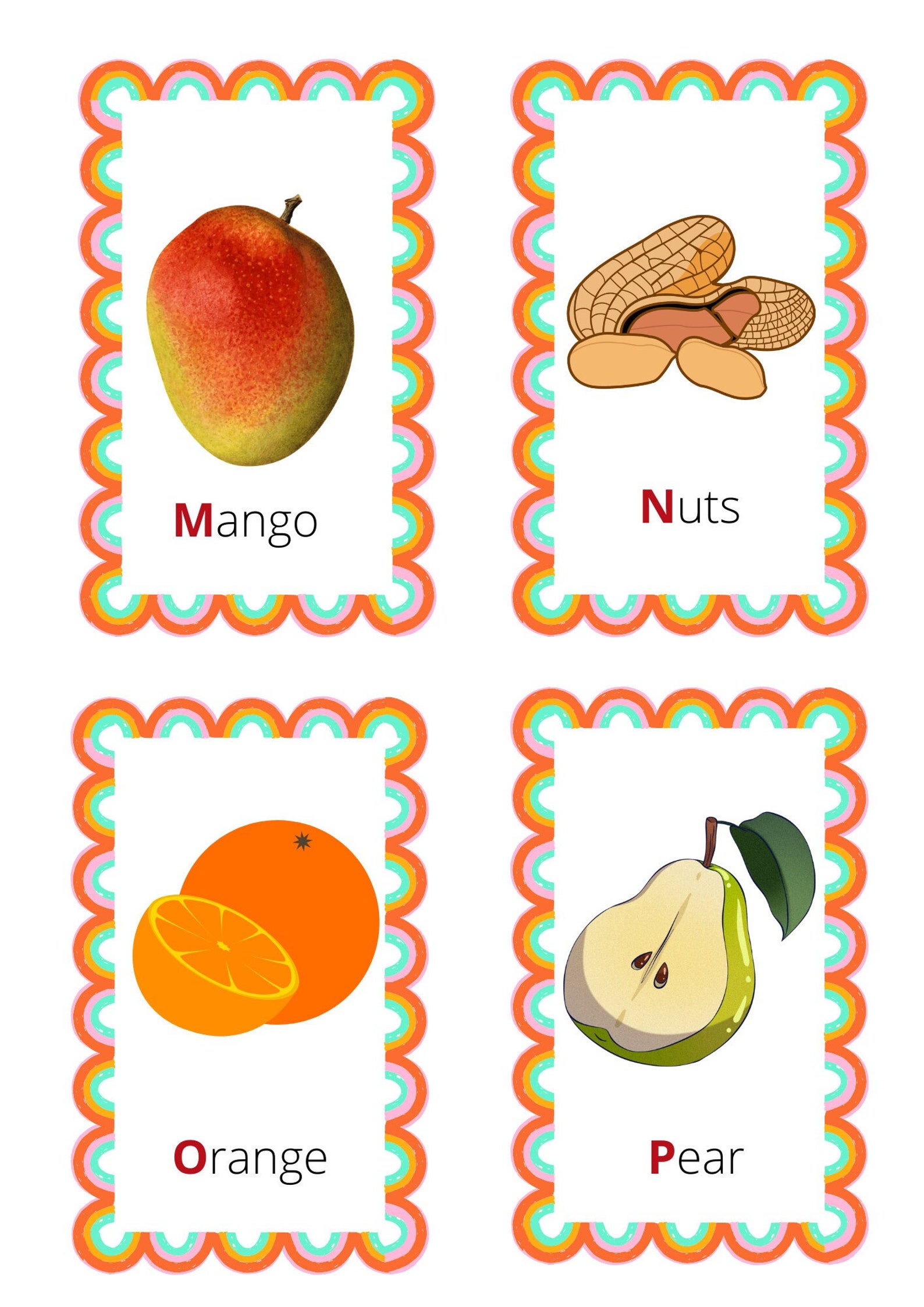 Matching Game / Pairs / Alphabet Learning Flash Card Matching Game With ...