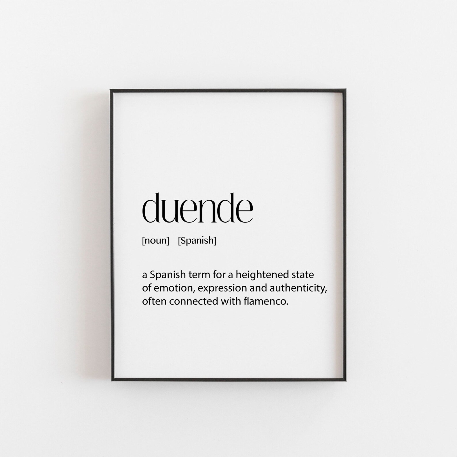 Spanish Art, Duende Definition, Spanish Words in English, Spanish Wall ...