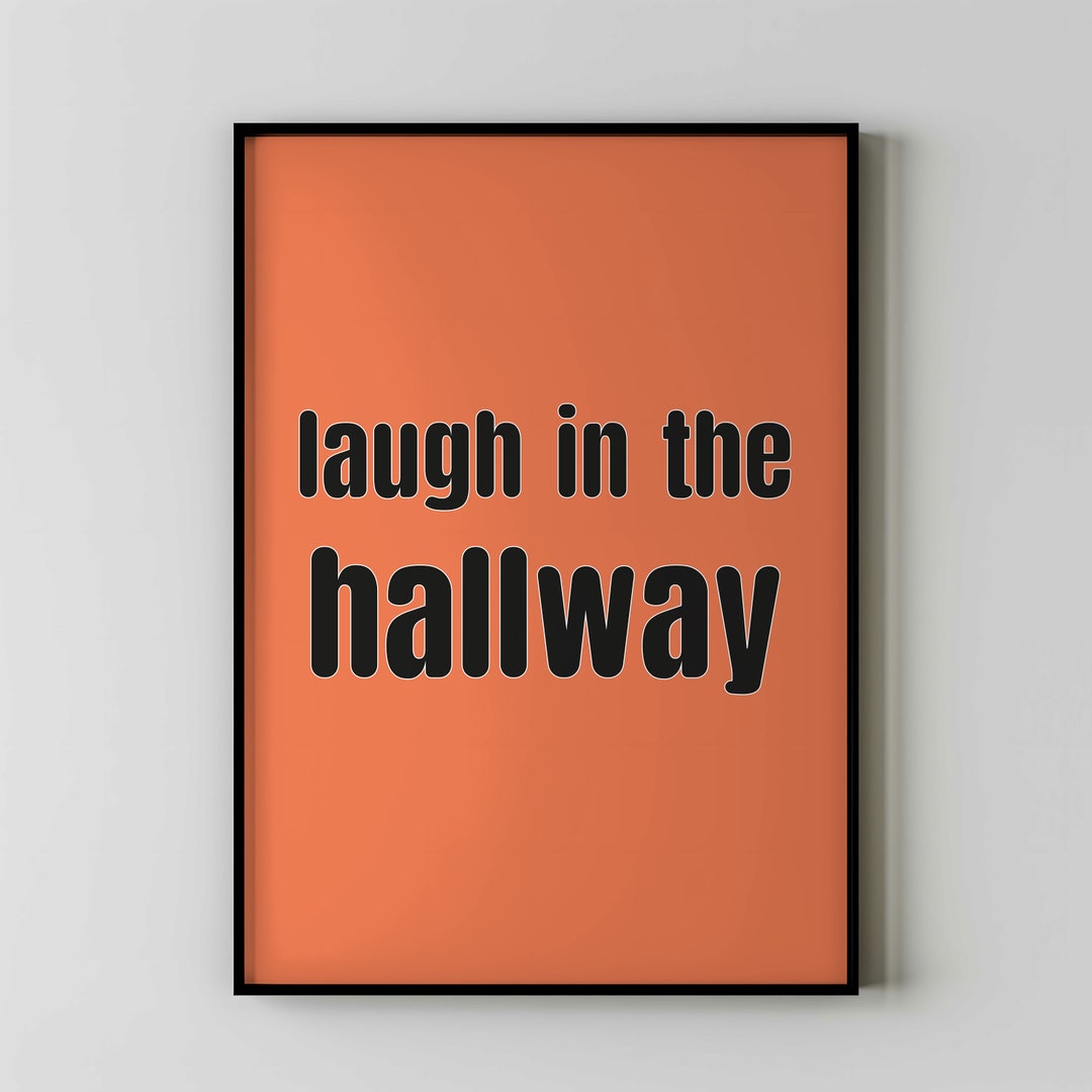 Laugh in the Hallway Print, Hallway Entrance Wall Art Decor, Family and ...