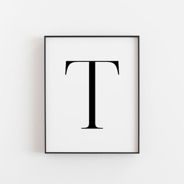 Letter Poster T - Etsy