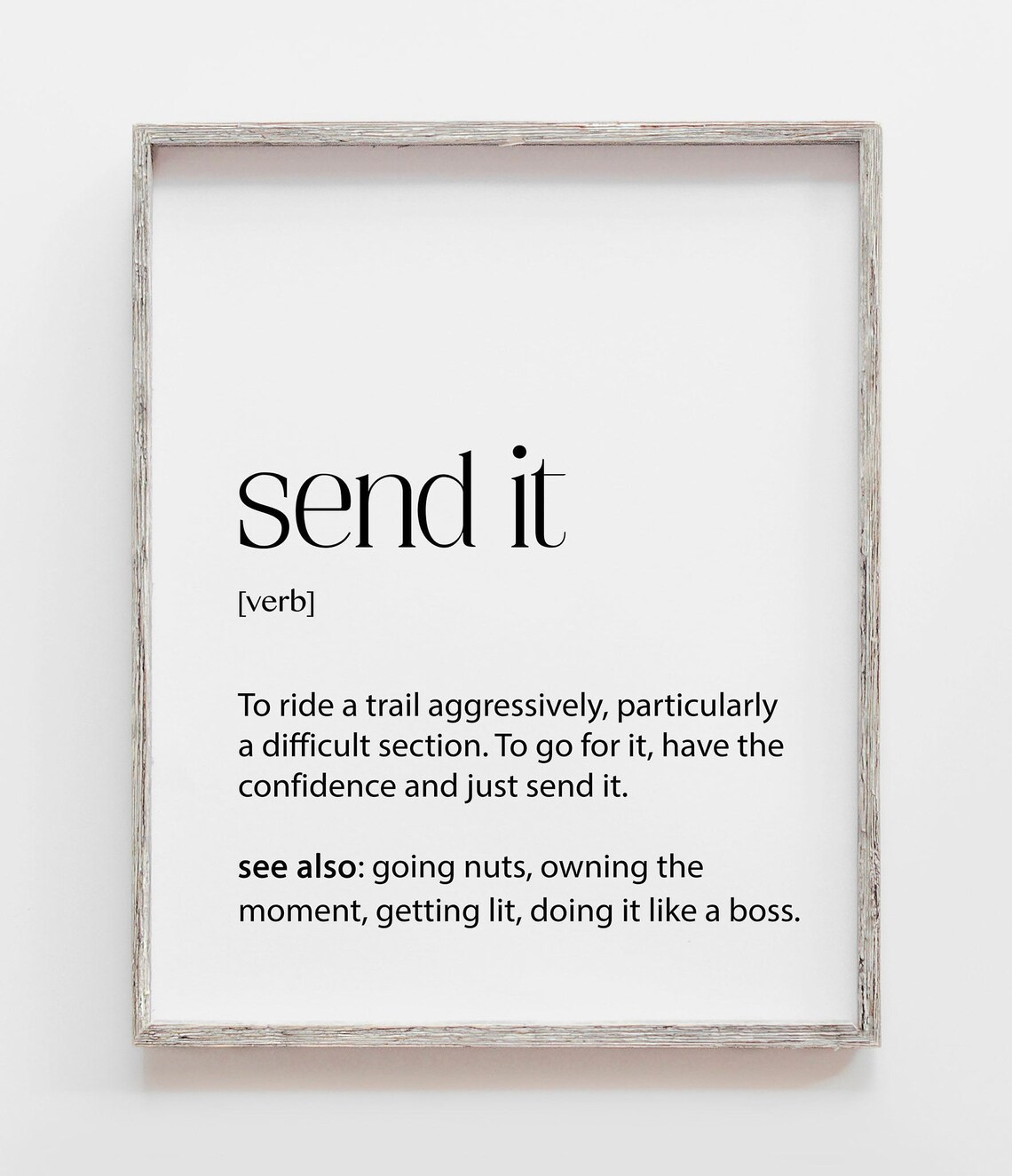 BMX Gift BMX Rider Gift. Send It Definition Bmx Art Bmx | Etsy UK