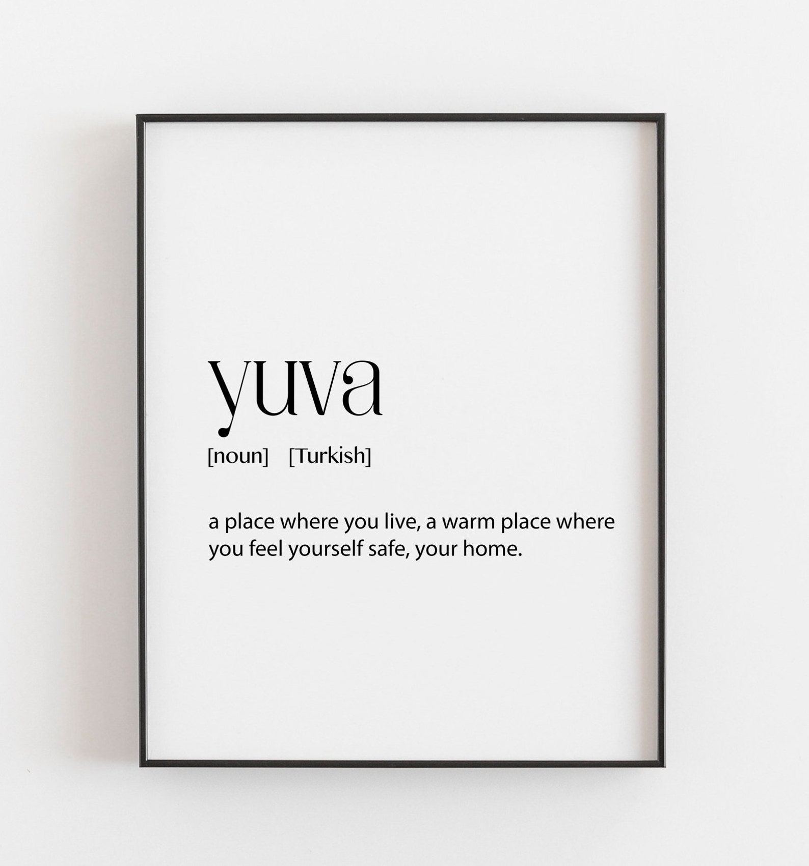 Yuva Print Yuva Poster Yuva Wall Decor Yuva Sign Turkish - Etsy