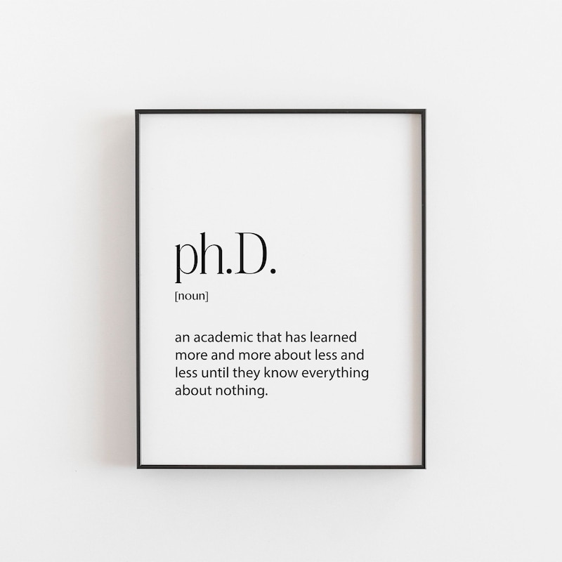 Phd Posters - Etsy