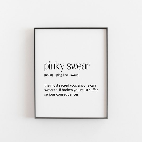 Pinky Swear - Etsy