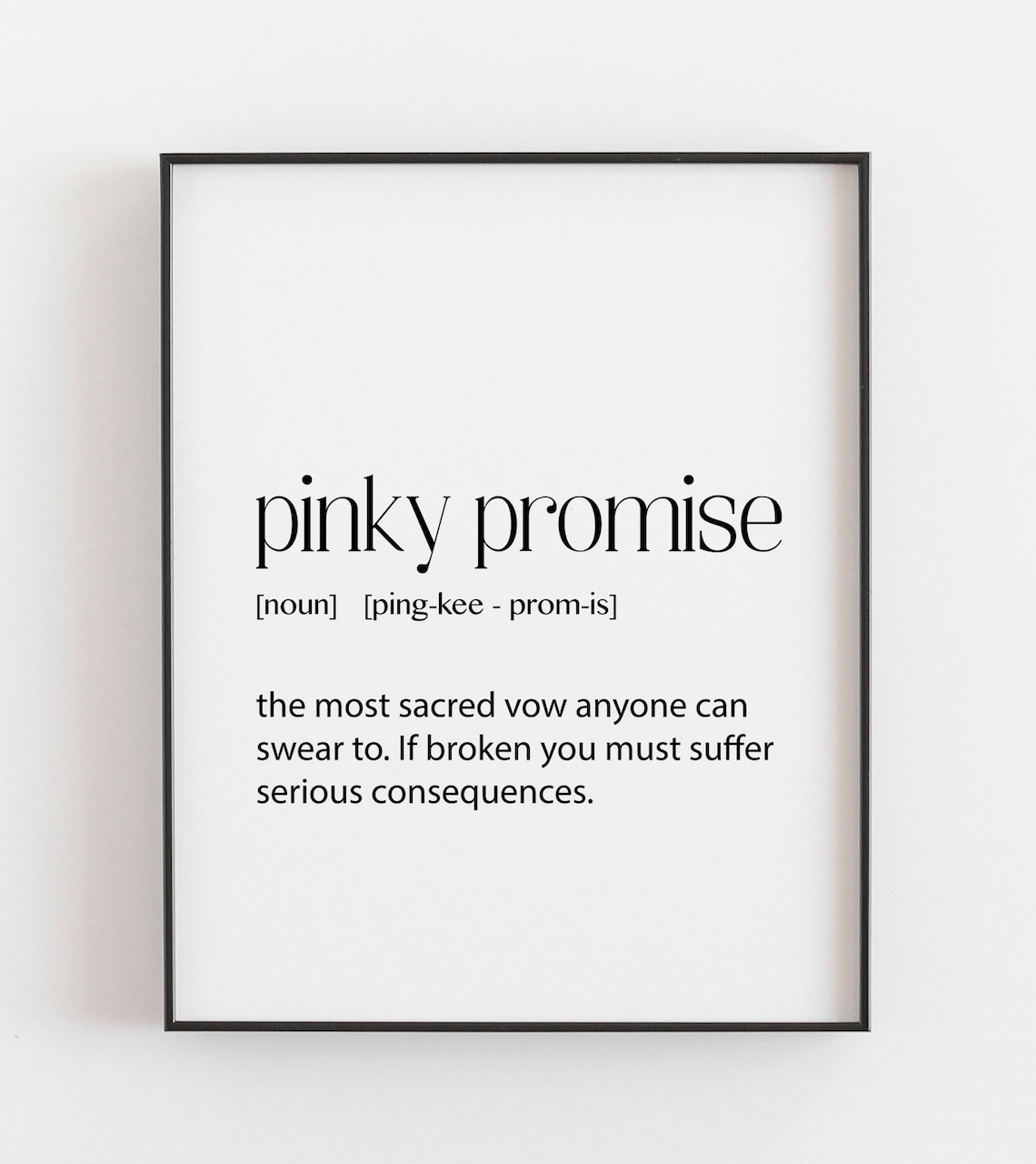 Pinky Promise Pinky Promise Art Pinky Promise Print A4 - Etsy