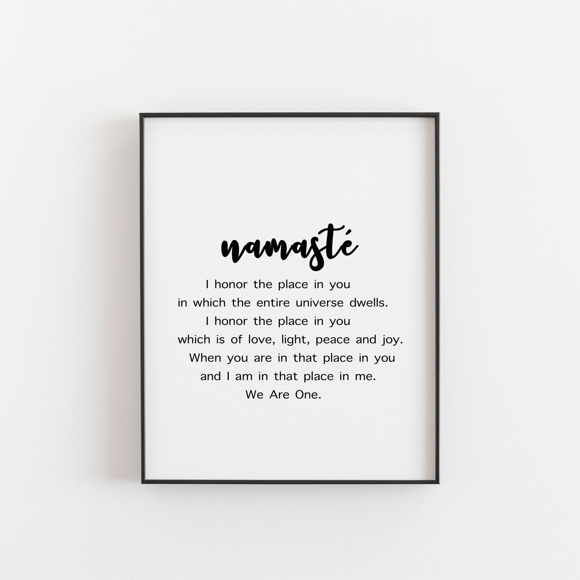 Prints Digital Prints Namaste Poster Indian Zen Wall Art Print India ...