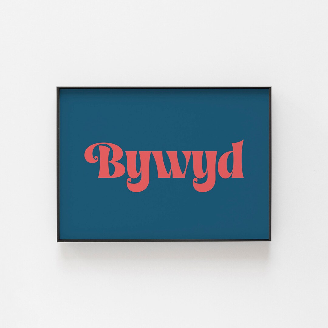 Bywyd Print, Welsh Themed Wall Art, Perfect Gift for a Loved One Who ...