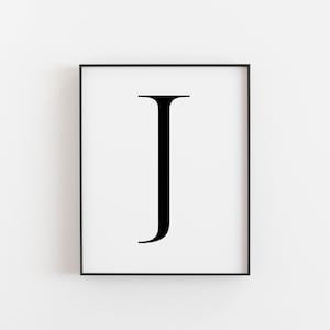 Letter J Print, Weddings, Nursery, Educational Art for Classrooms, J ...