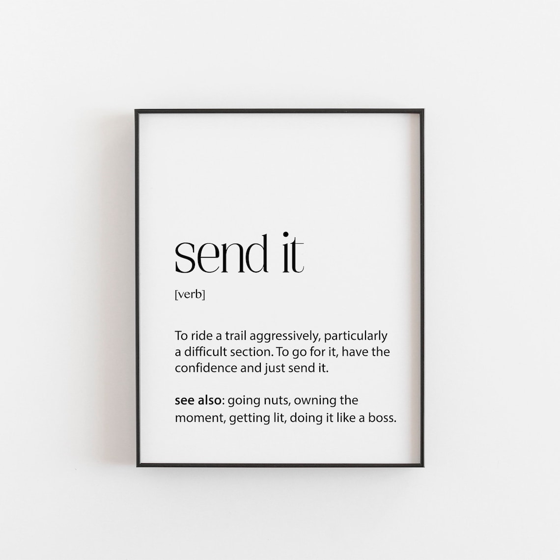 BMX Gift BMX Rider Gift. Send It Definition Bmx Art Bmx - Etsy