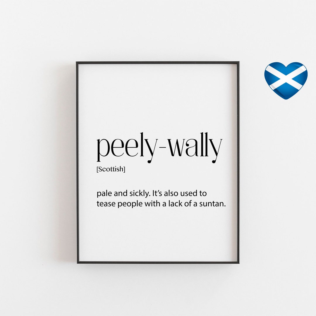 Scottish Print - Peely Wally - Digital Download - Scottish Digital ...