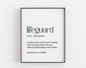 LIFEGUARD Street Sign Swimming Pool Lake Ocean Life Guard - Etsy