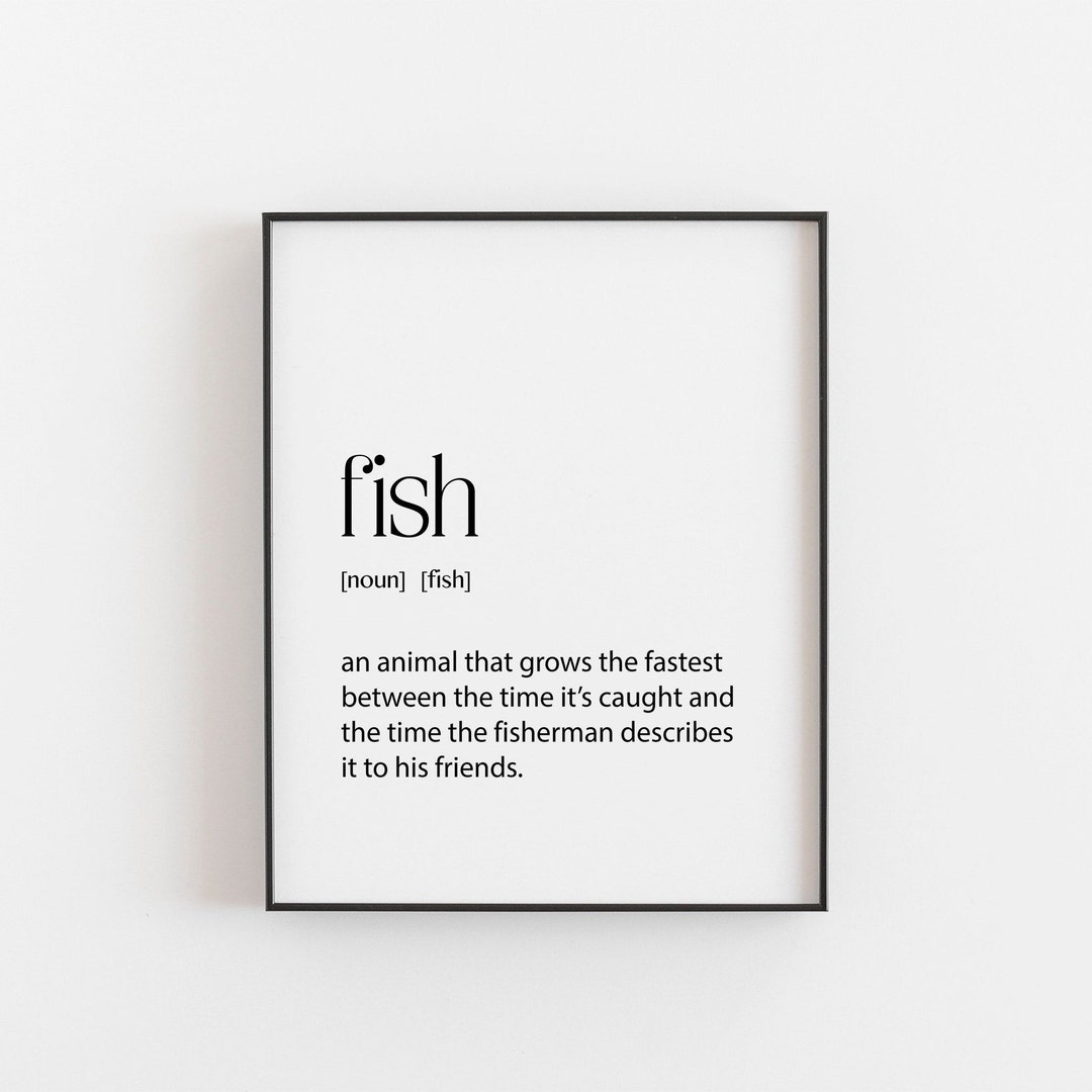 Fisherman Gift | Fish Definition | Fisherman | Gift for Fisherman ...