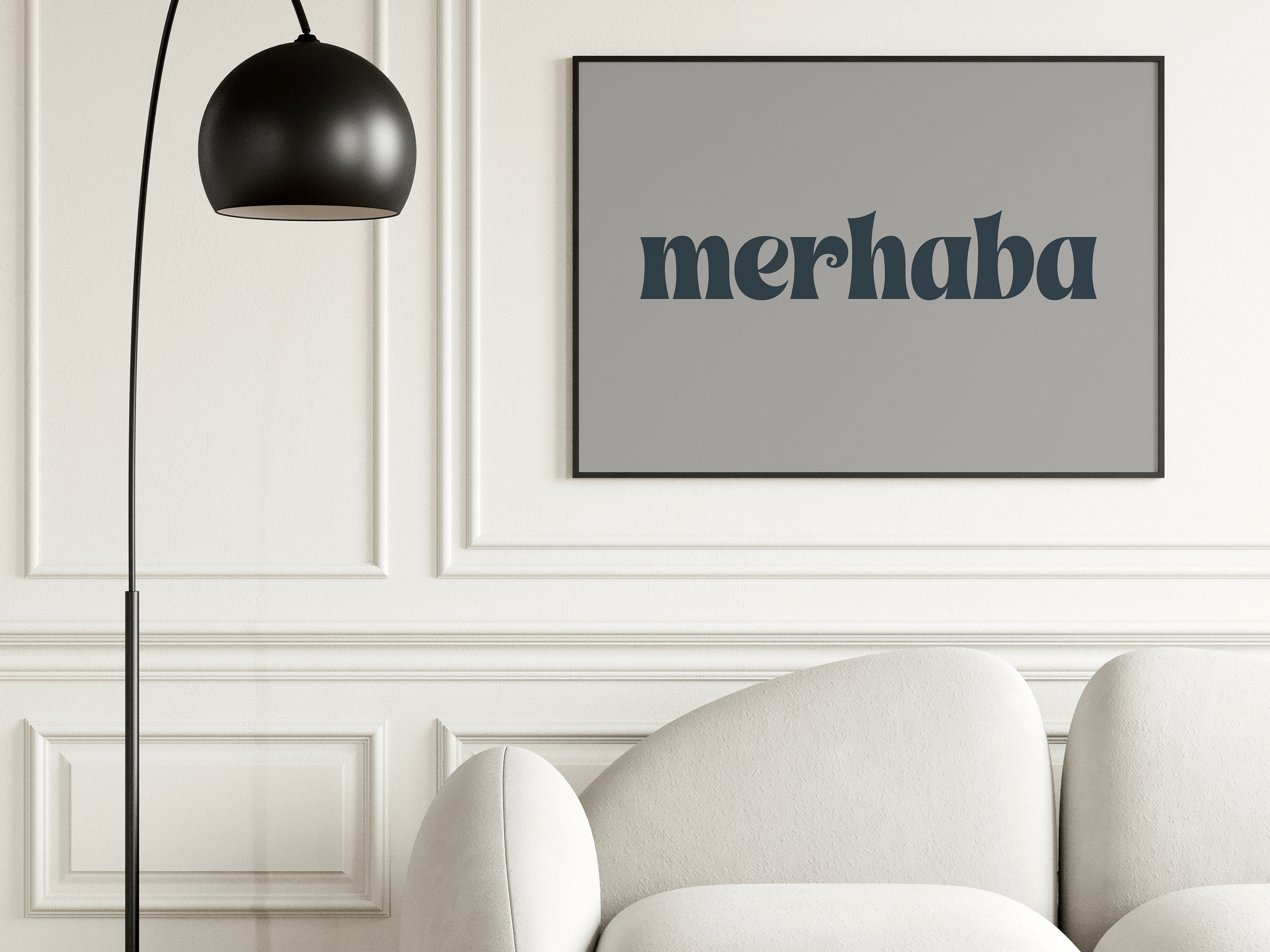 Merhaba Print, Turkish Prints, Bold Wall Art, Turkey Wall Art, Hello ...