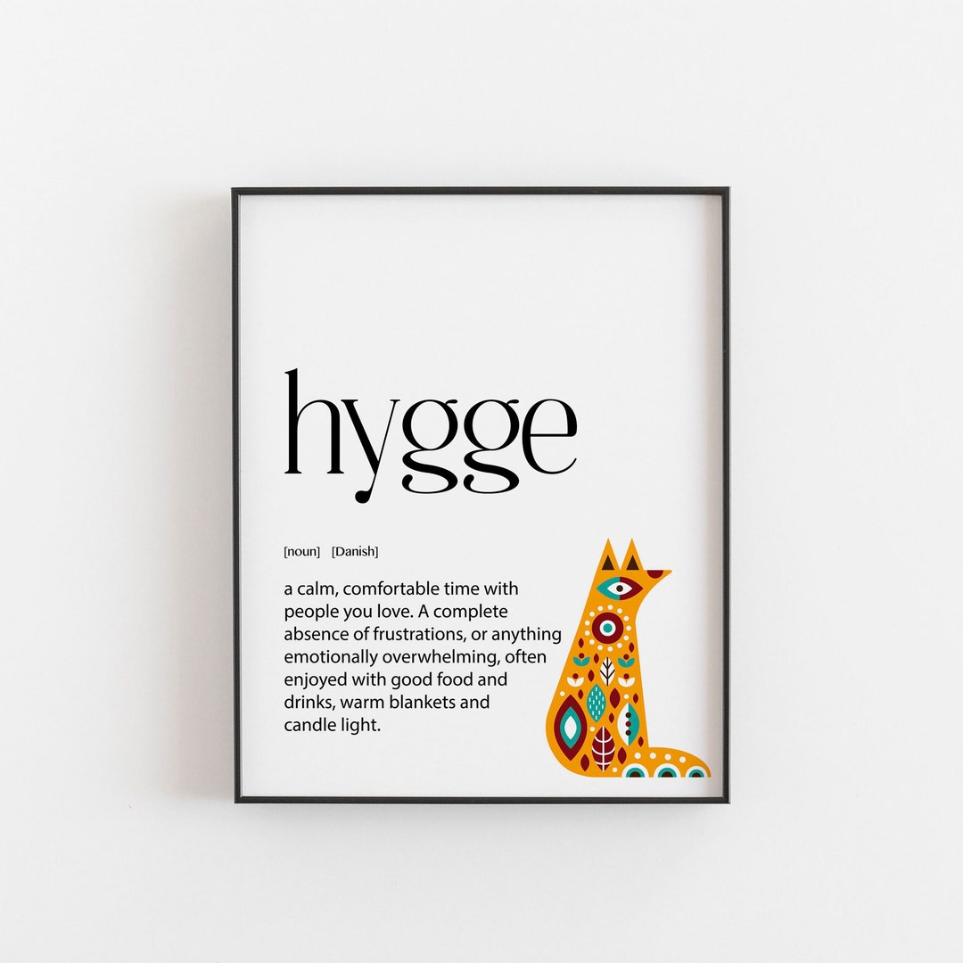 Hygge Print, Hygge Definition Print, Hygge Decor, Scandinavian Design ...