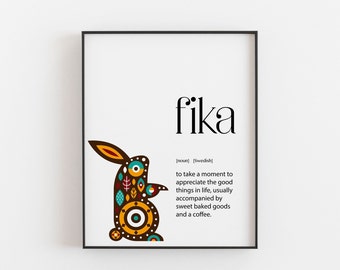 Fika Sign - Etsy UK