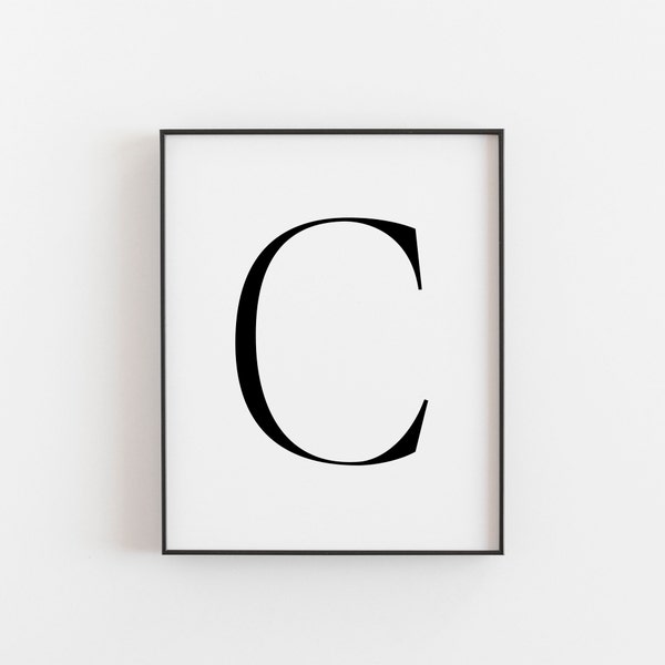 Letter C Print - Etsy