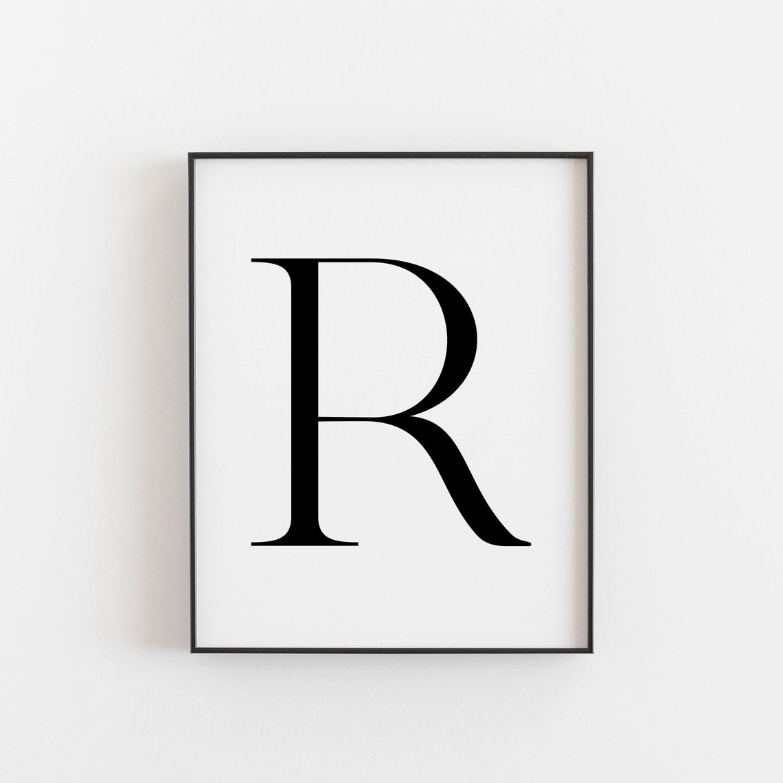 Letter R Wall Decor Letter R Print Letter R Poster Letter R Etsy