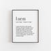 Lucas Name Meaning Print - Bringer of Light Wall Art, Uplifting Gift ...