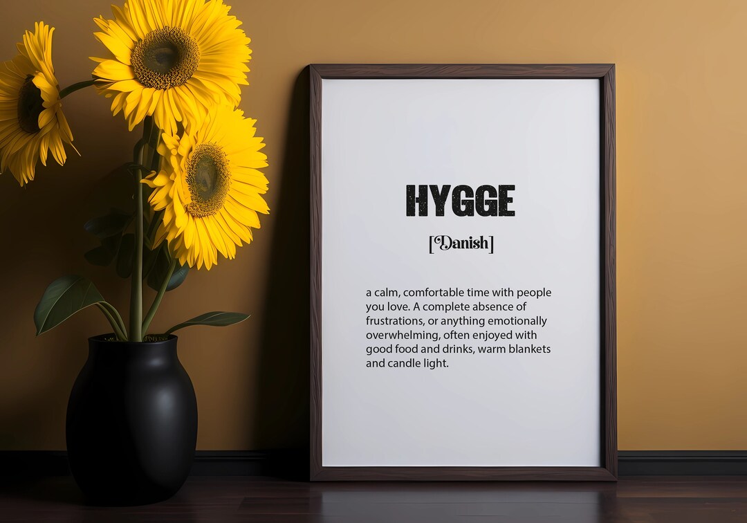 Hygge Danish Wall Art Prints Hallway Wall Decor or Living Room, Word ...