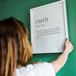 Cwtch Definition Print | Warm Welsh Word Art for Comfort, Love ...