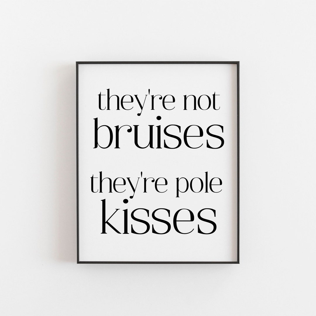 Pole Kisses Print - Funny Pole Dancing Wall Art, Aerialist Gift, Studio ...