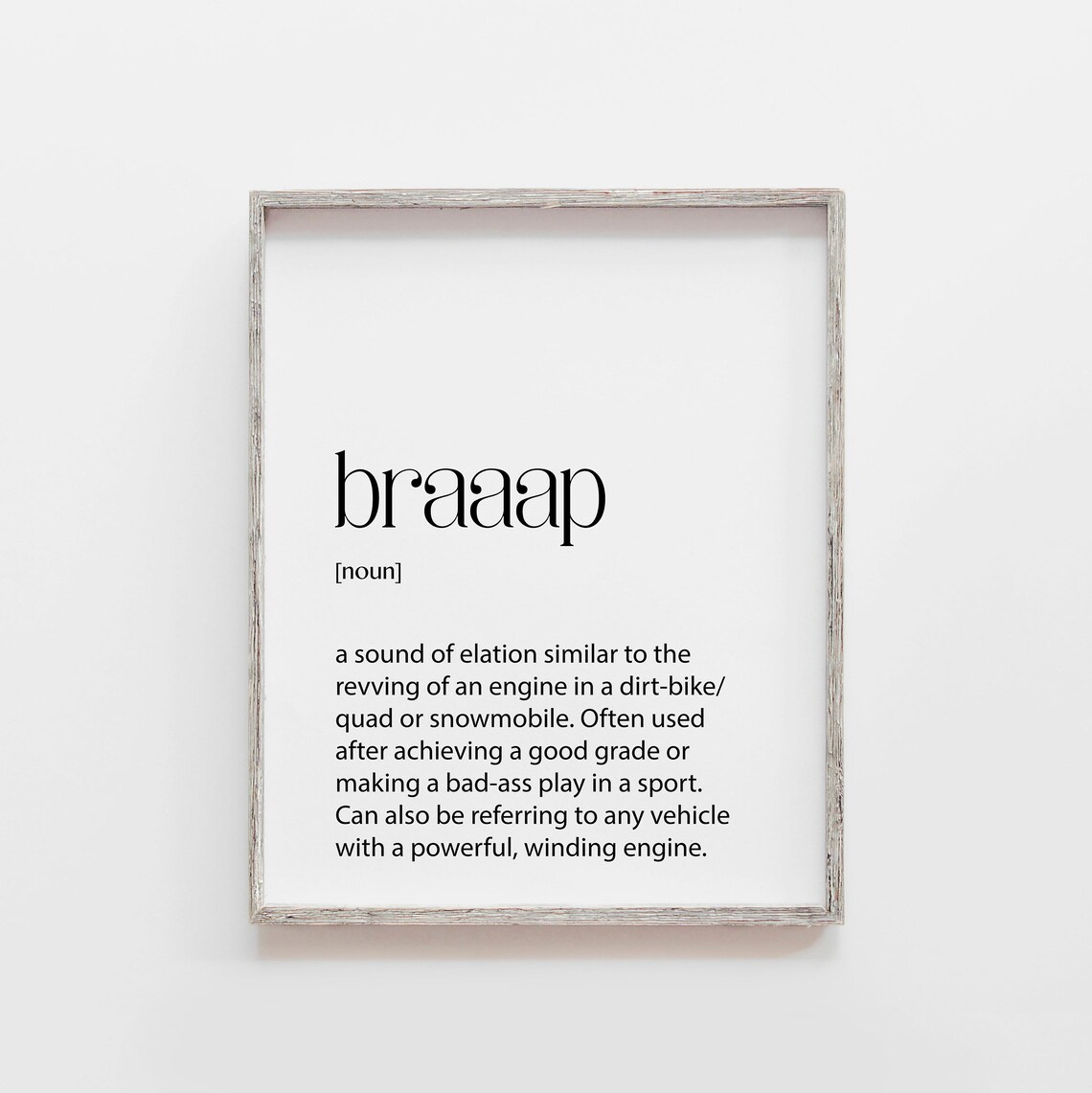 Motocross Motocross Gift Braaap. Braaap Definition Nascar | Etsy