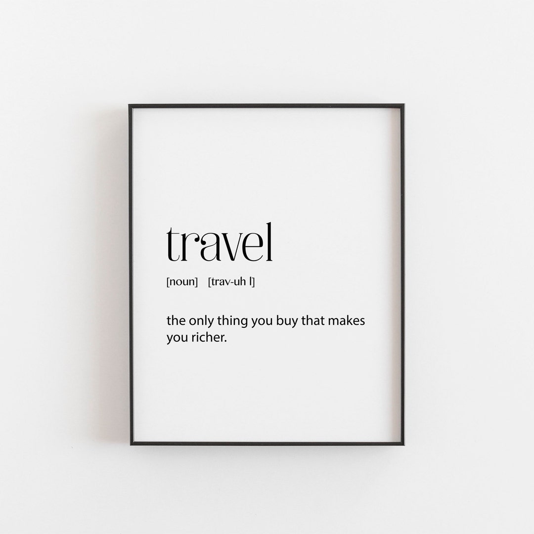 Travel Poster, Passport Definition, Travel Art, Definition Print ...