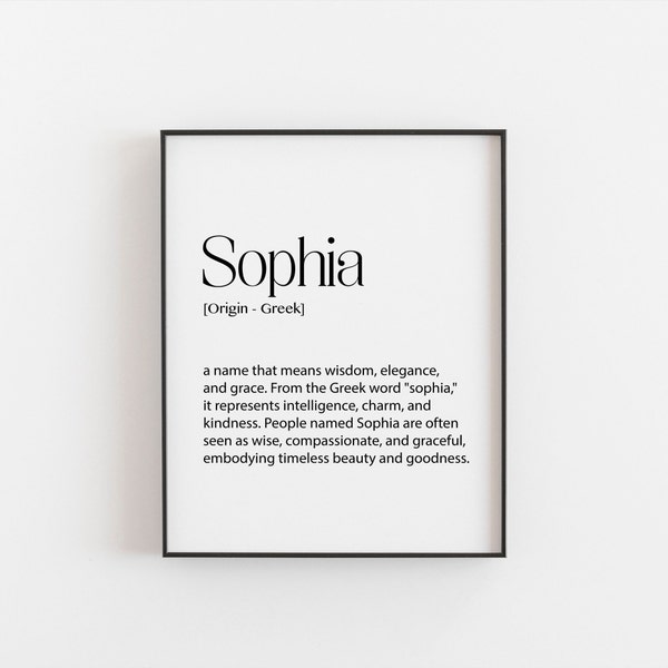 Sophia Name Wall Art - Etsy