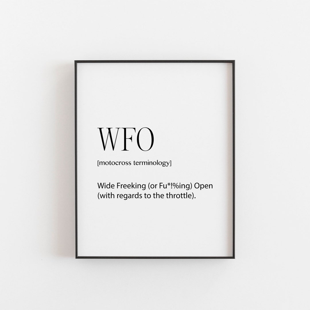 Motocross Wall Art, WFO, Dirt Bike Print, Motocross Print, Motorcycle ...