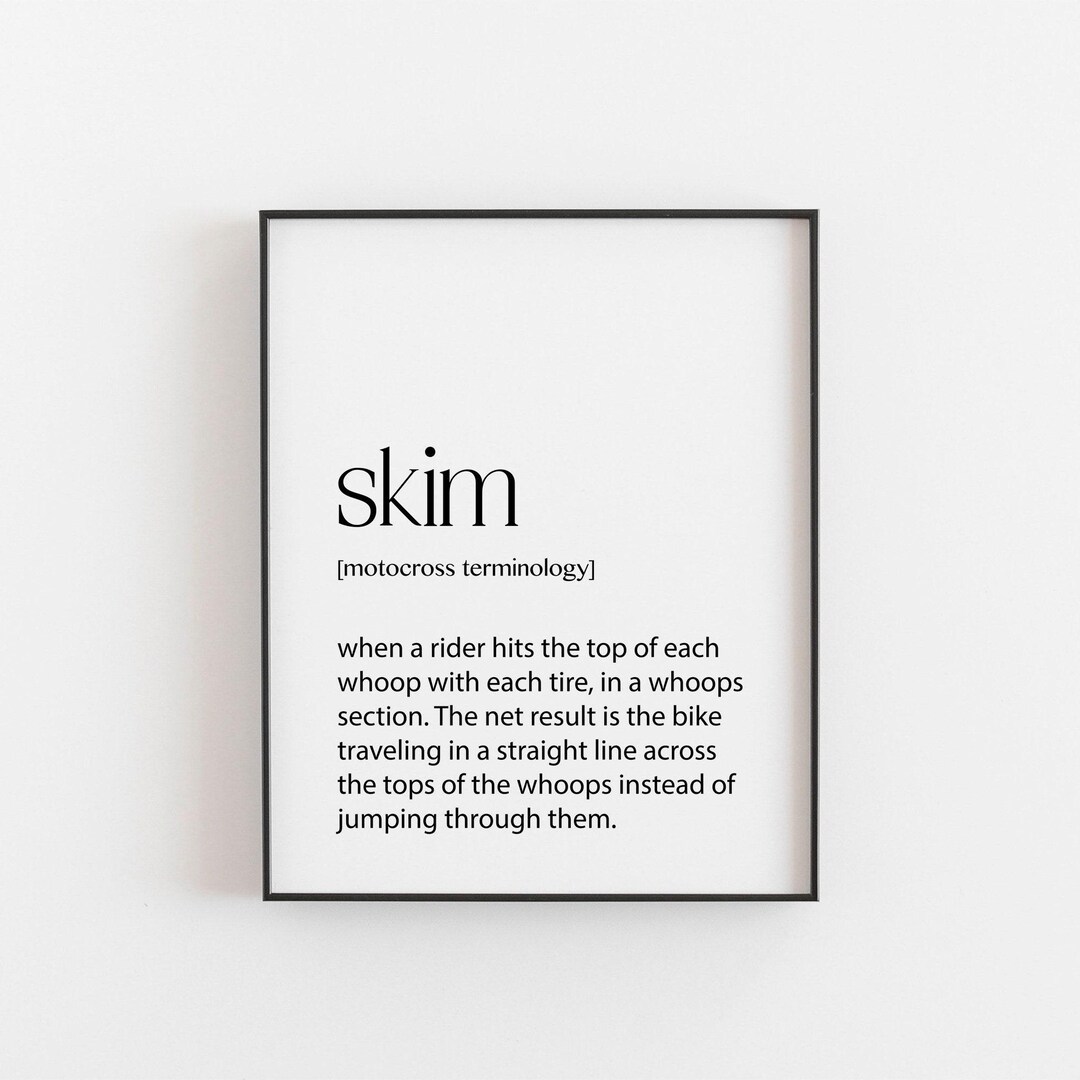 Motocross Wall Art, Skim, Dirt Bike Print, Motocross Print, Motorcycle ...