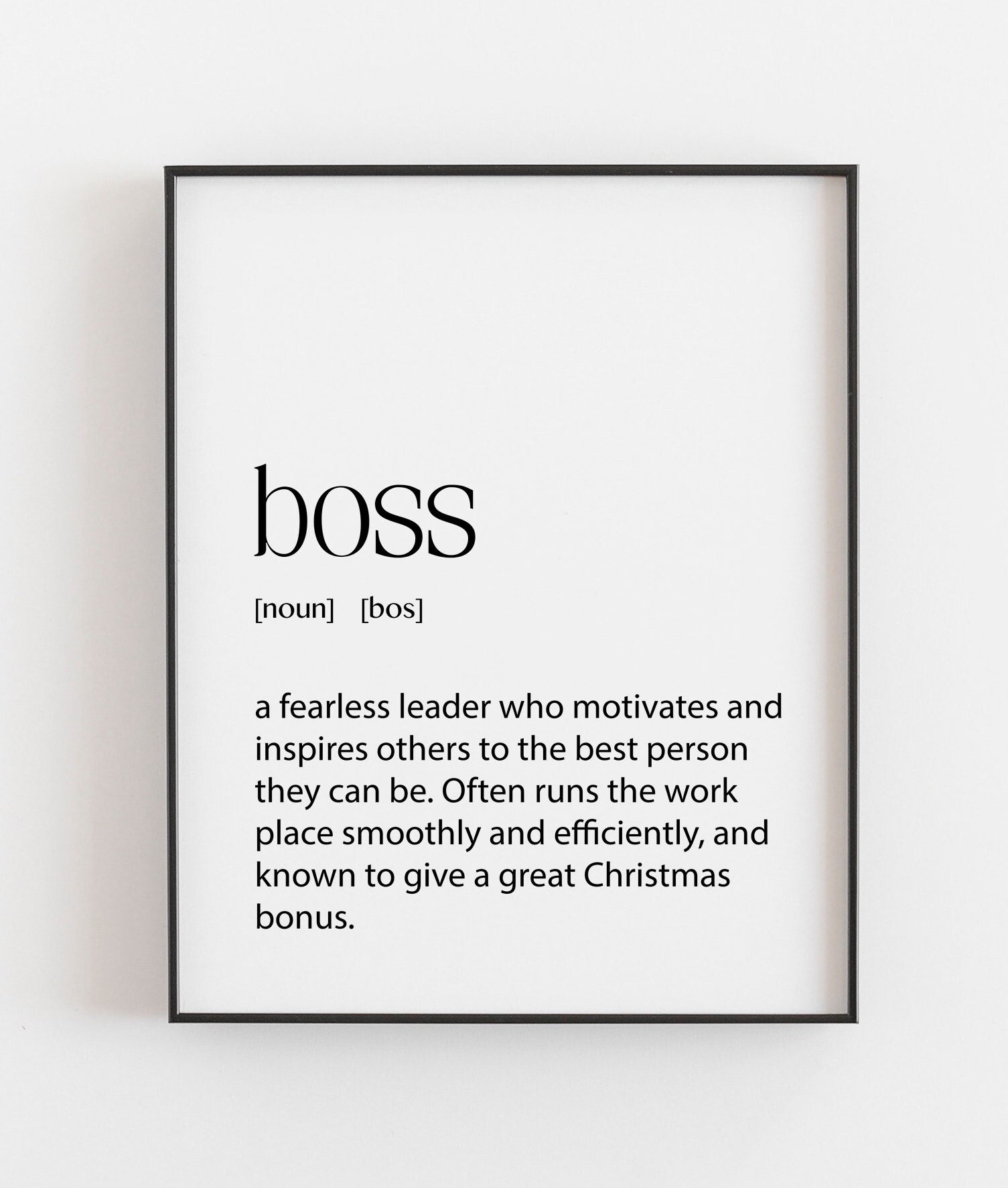 Boss Gift Funny Boss Gift Boss Definition Boss Gift for - Etsy UK