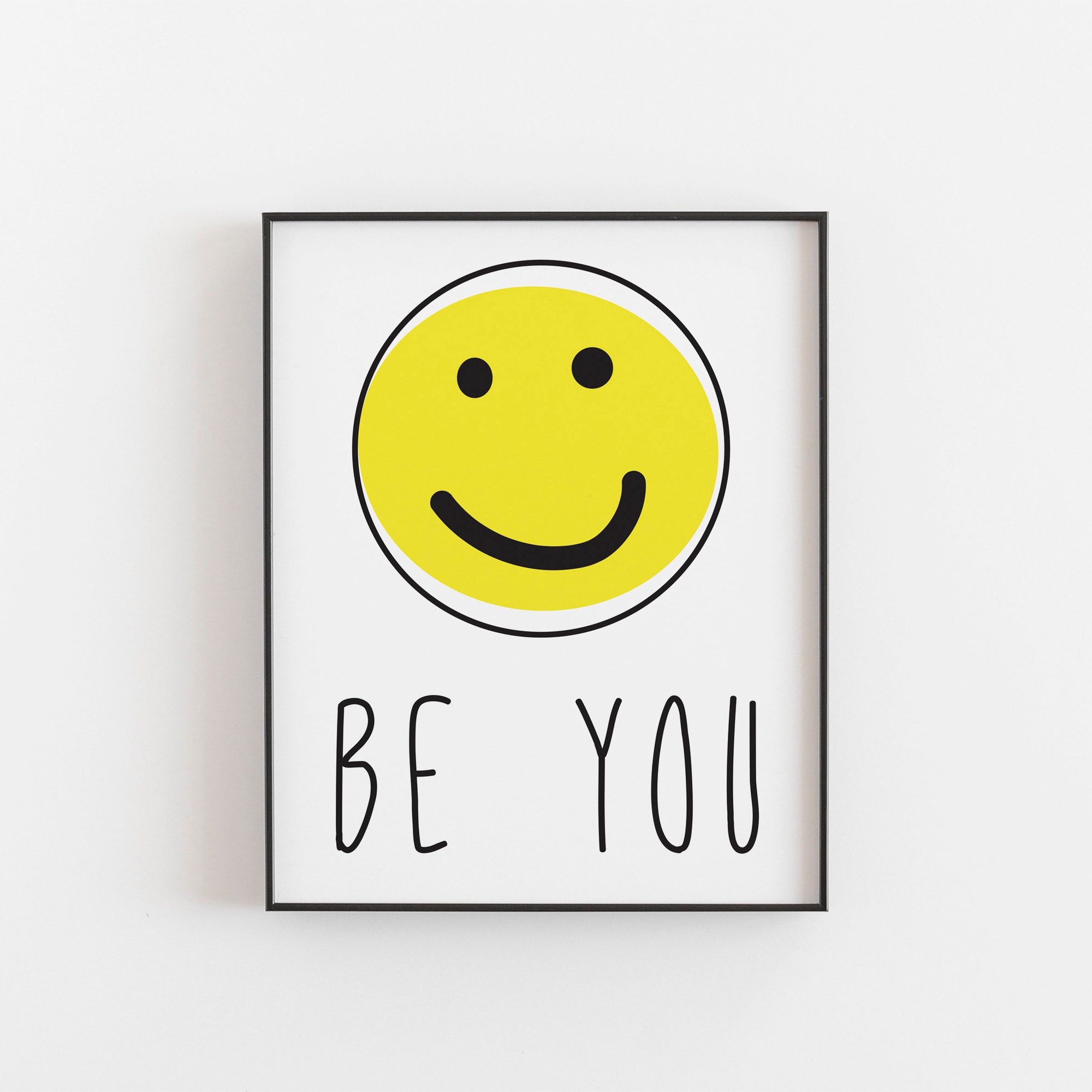 Be You Poster, Positive Print, Positive Quote Art, Positive Wall Art ...