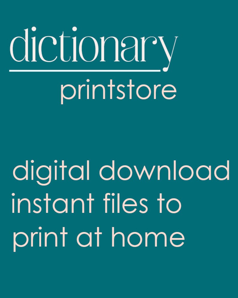 Dorm Definition Digital Download Wall Art Print Student - Etsy